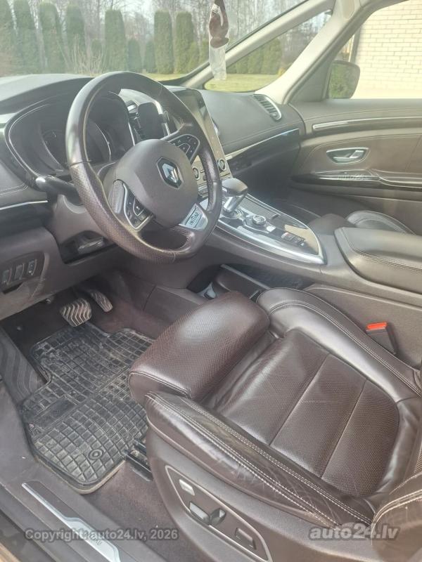 Black Renault Espace 2017 in Tallinn, with an engine capacity of 1.60 L and mileage of 151 thousand km for 15000 €, photo 11 on AUTOMOTO.COM.LV