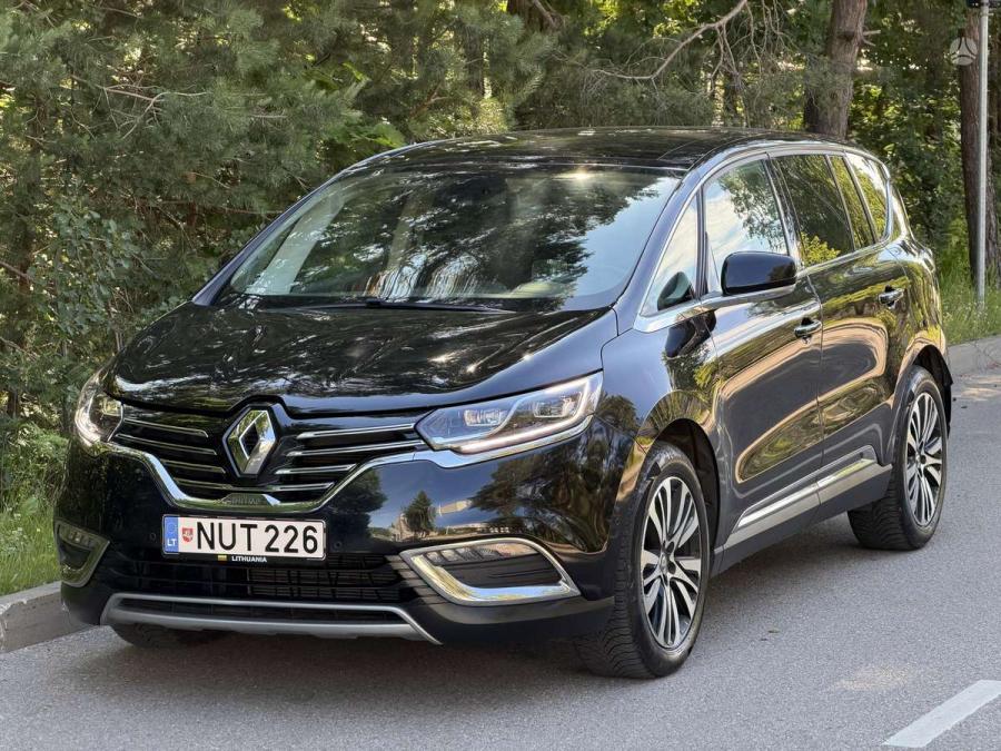 Black Renault Espace 2017 in Vilnius, with an engine capacity of 1.60 L and mileage of 255 thousand km for 13000 €, photo 1 on AUTOMOTO.COM.LV