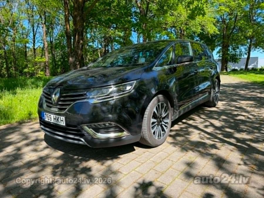Black Renault Espace 2018 in Tallinn, with an engine capacity of 1.60 L and mileage of 257 thousand km for 10900 €, photo 1 on AUTOMOTO.COM.LV