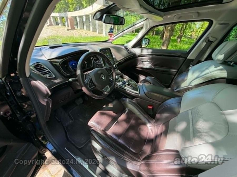 Black Renault Espace 2018 in Tallinn, with an engine capacity of 1.60 L and mileage of 257 thousand km for 10900 €, photo 6 on AUTOMOTO.COM.LV