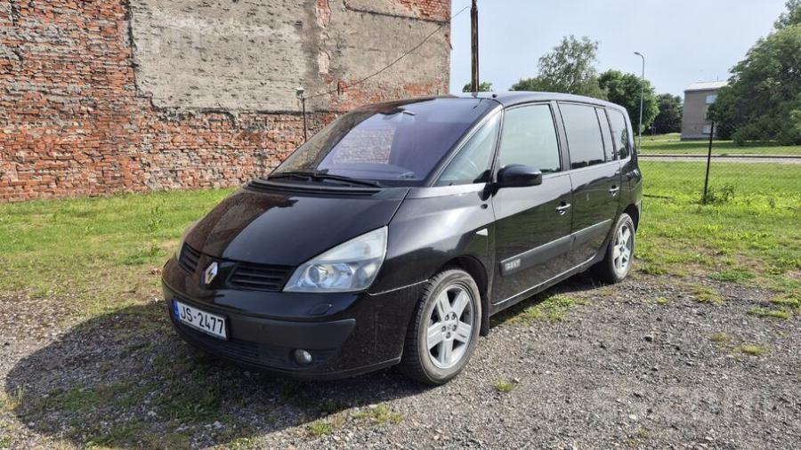 Melns Renault Espace 2004 Liepāja, ar dzinēja tilpumu 2.20 L un nobraukumu 260 tūkst. km par 1850 €, foto 1 vietnē AUTOMOTO.COM.LV