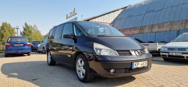 Melns Renault Espace 2004 Valmiera, ar dzinēja tilpumu 2.20 L un nobraukumu 259 tūkst. km par 1600 €, foto 1 vietnē AUTOMOTO.COM.LV
