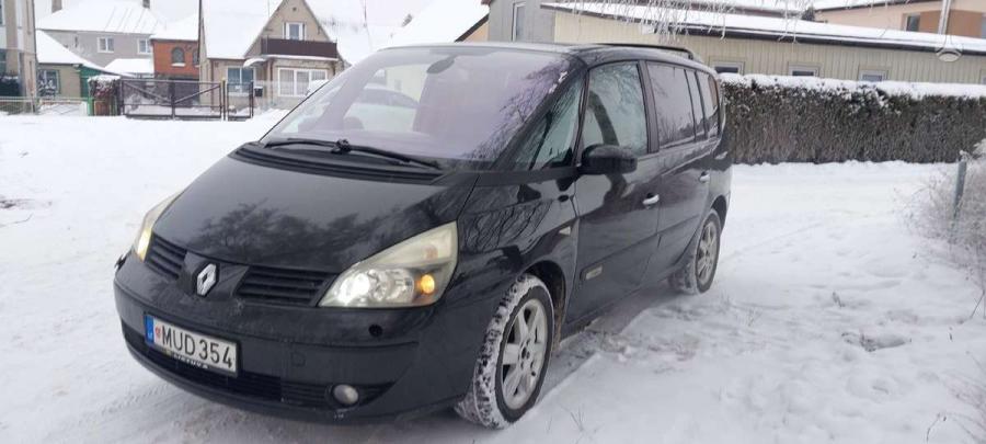 Melns Renault Espace 2005 Kauņa, ar dzinēja tilpumu 2.00 L un nobraukumu 315 tūkst. km par 1200 €, foto 11 vietnē AUTOMOTO.COM.LV