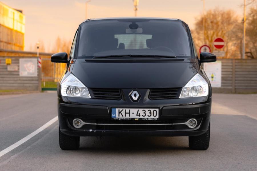 Black Renault Espace 2008 in Riga, with an engine capacity of 2.00 L and mileage of 336 thousand km for 2400 €, photo 4 on AUTOMOTO.COM.LV