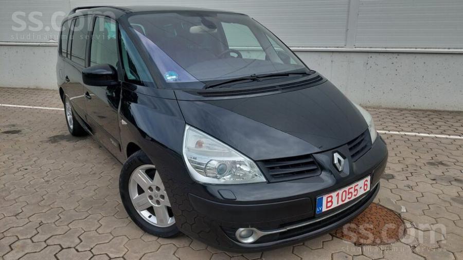 Melns Renault Espace 2010 Rīga, ar dzinēja tilpumu 2.00 L un nobraukumu 283 tūkst. km par 4950 €, foto 1 vietnē AUTOMOTO.COM.LV