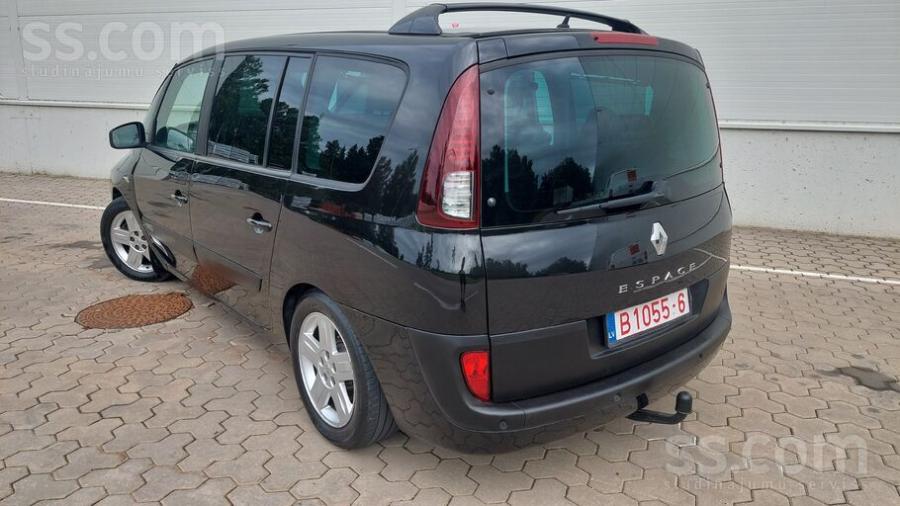 Melns Renault Espace 2010 Rīga, ar dzinēja tilpumu 2.00 L un nobraukumu 283 tūkst. km par 4950 €, foto 7 vietnē AUTOMOTO.COM.LV