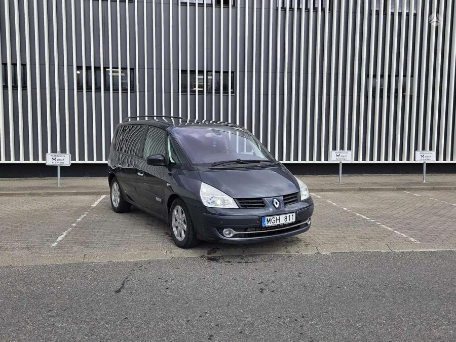 Black Renault Espace 2011 in Vilnius, with an engine capacity of 2.00 L and mileage of 200 thousand km for 2899 €, photo 4 on AUTOMOTO.COM.LV