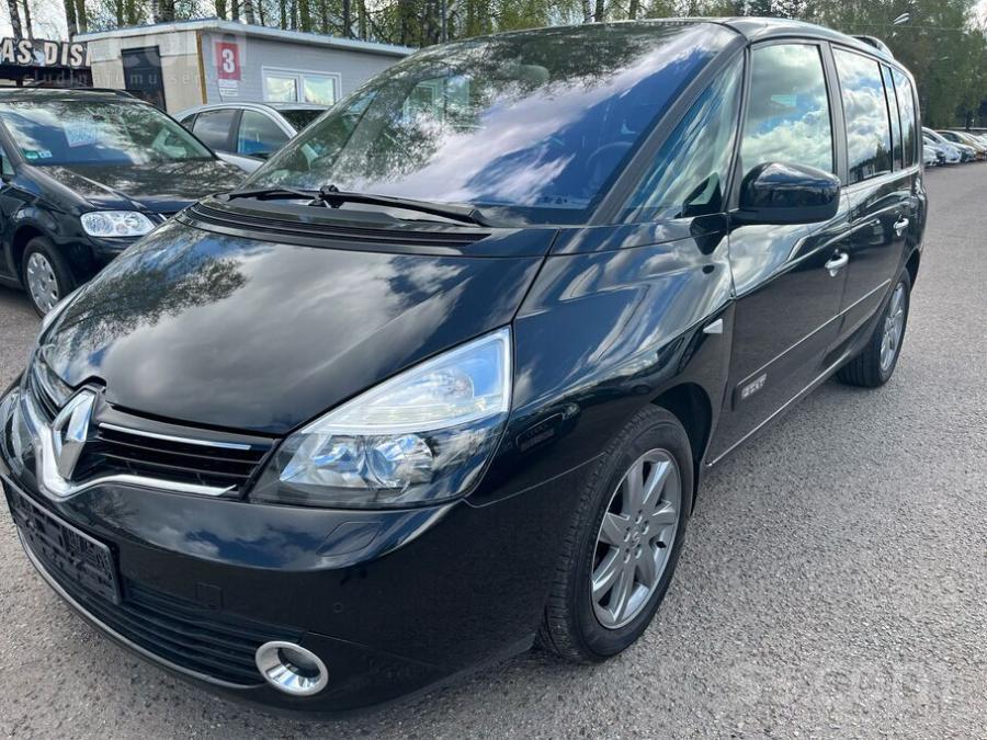 Black Renault Espace 2014 in Riga, with an engine capacity of 2.00 L and mileage of 0 thousand km for 6990 €, photo 2 on AUTOMOTO.COM.LV