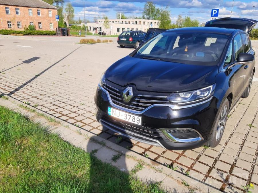 Melns Renault Espace 2015 Daugavpils, ar dzinēja tilpumu 1.60 L un nobraukumu 231 tūkst. km par 10555 €, foto 1 vietnē AUTOMOTO.COM.LV