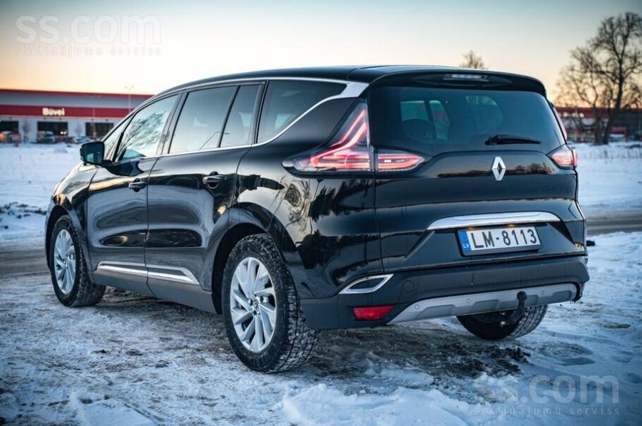 Melns Renault Espace 2016 Rīga, ar dzinēja tilpumu 1.60 L un nobraukumu 0 tūkst. km par 8990 €, foto 6 vietnē AUTOMOTO.COM.LV