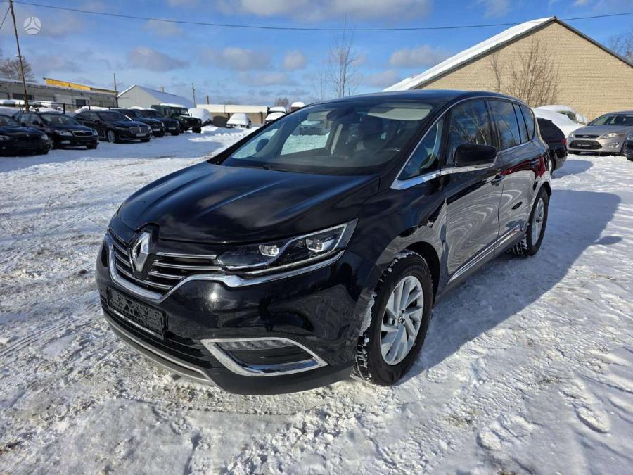 Black Renault Espace 2016 in Telschi, with an engine capacity of 1.60 L and mileage of 237 thousand km for 9900 €, photo 1 on AUTOMOTO.COM.LV