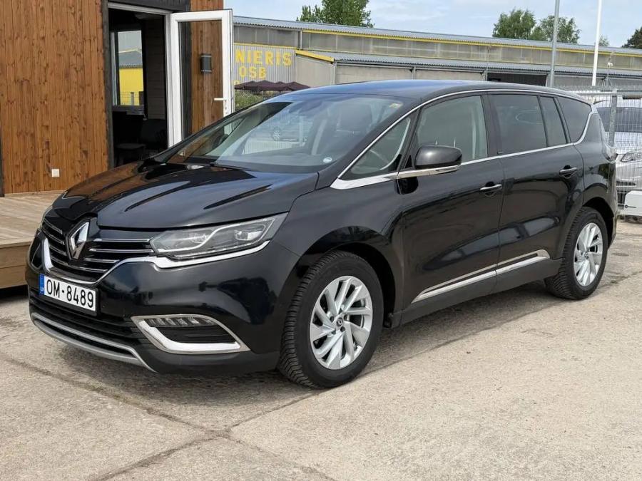 Black Renault Espace 2016 in Riga, with an engine capacity of 1.60 L and mileage of 200 thousand km for 9350 €, photo 1 on AUTOMOTO.COM.LV