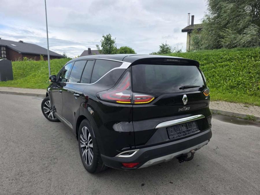 Black Renault Espace 2016 in Kaunas, with an engine capacity of 1.60 L and mileage of 126 thousand km for 7700 €, photo 5 on AUTOMOTO.COM.LV