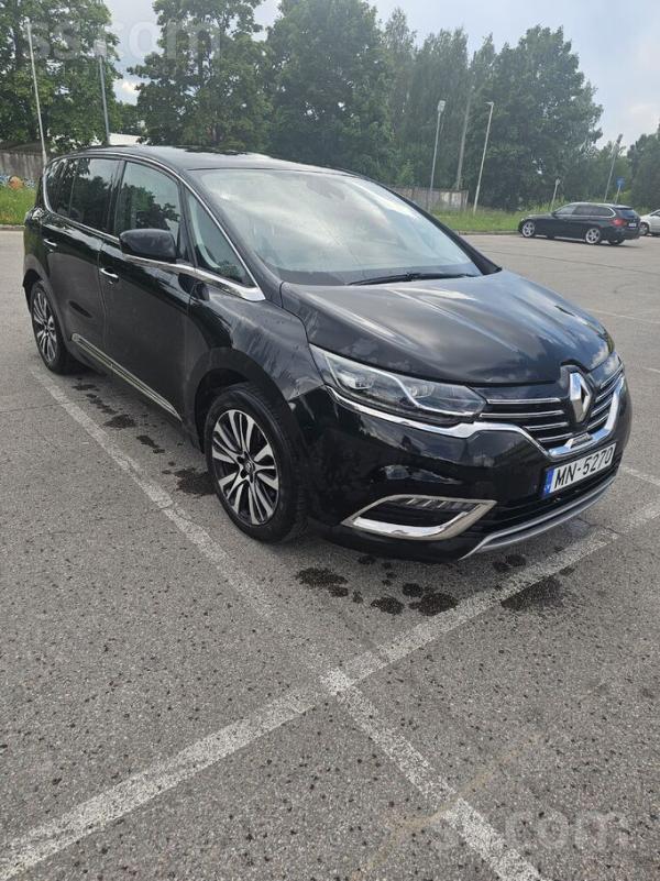 Black Renault Espace 2016 in Valka, with an engine capacity of 1.60 L and mileage of 278 thousand km for 8900 €, photo 1 on AUTOMOTO.COM.LV