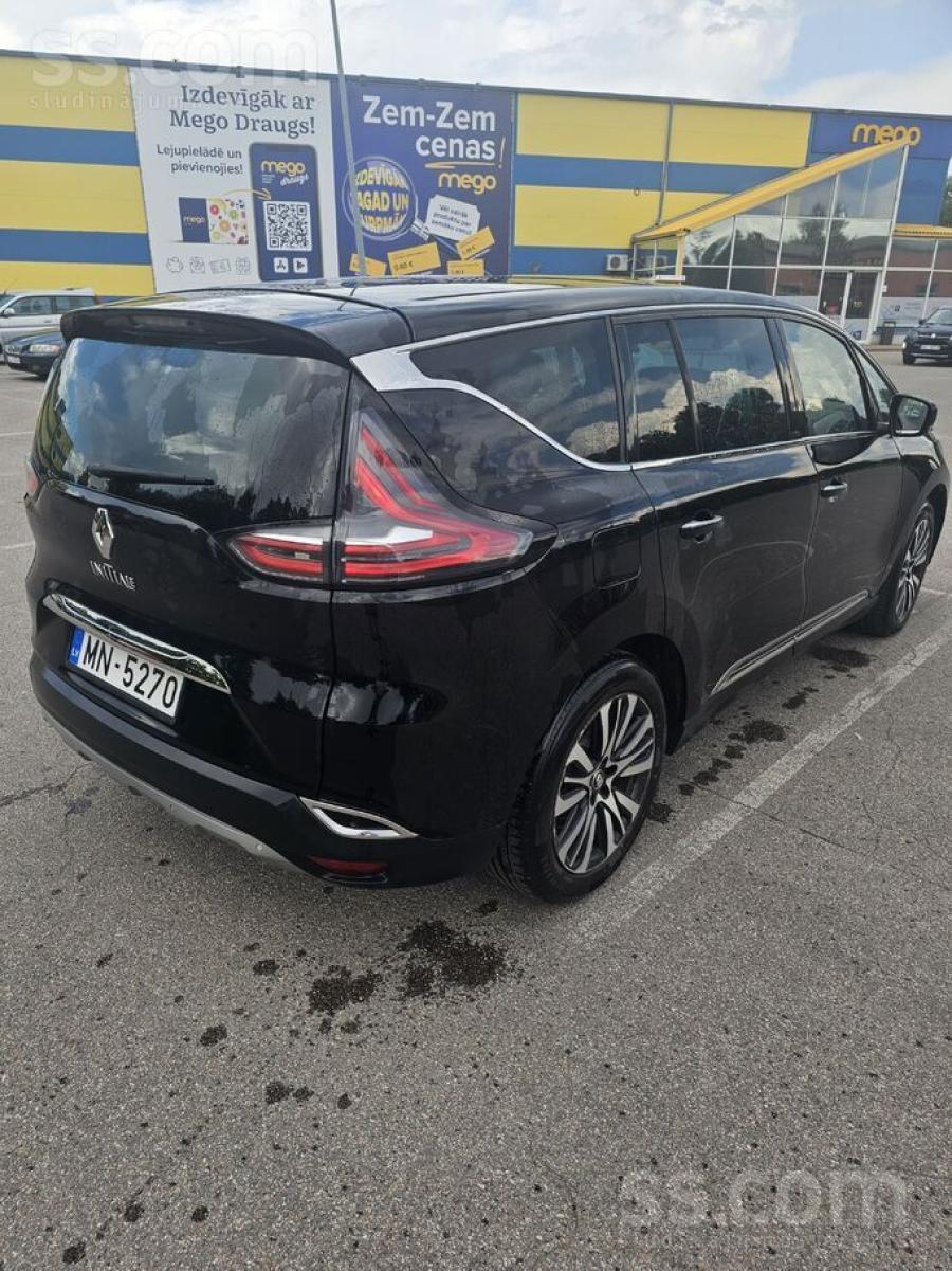 Black Renault Espace 2016 in Valka, with an engine capacity of 1.60 L and mileage of 278 thousand km for 8900 €, photo 4 on AUTOMOTO.COM.LV