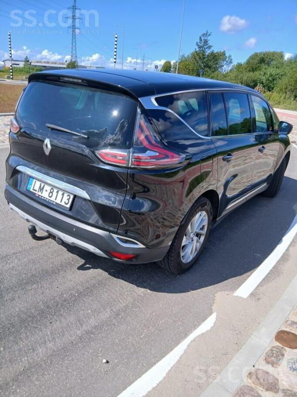 Black Renault Espace 2016 in Liepaja, with an engine capacity of 1.60 L and mileage of 167 thousand km for 10000 €, photo 8 on AUTOMOTO.COM.LV