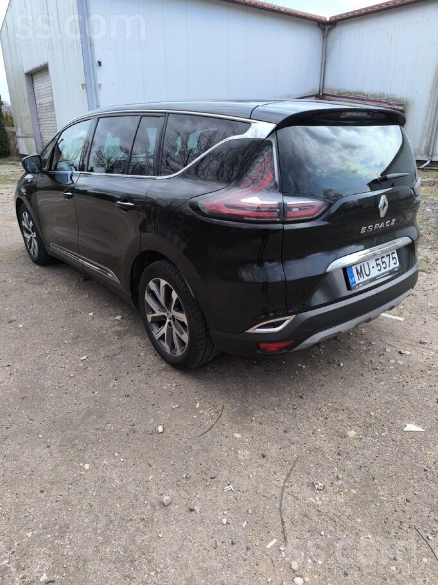 Black Renault Espace 2016 in Riga, with an engine capacity of 1.60 L and mileage of 178 thousand km for 10500 €, photo 5 on AUTOMOTO.COM.LV