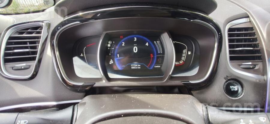 Black Renault Espace 2016 in Riga, with an engine capacity of 1.60 L and mileage of 178 thousand km for 10500 €, photo 11 on AUTOMOTO.COM.LV