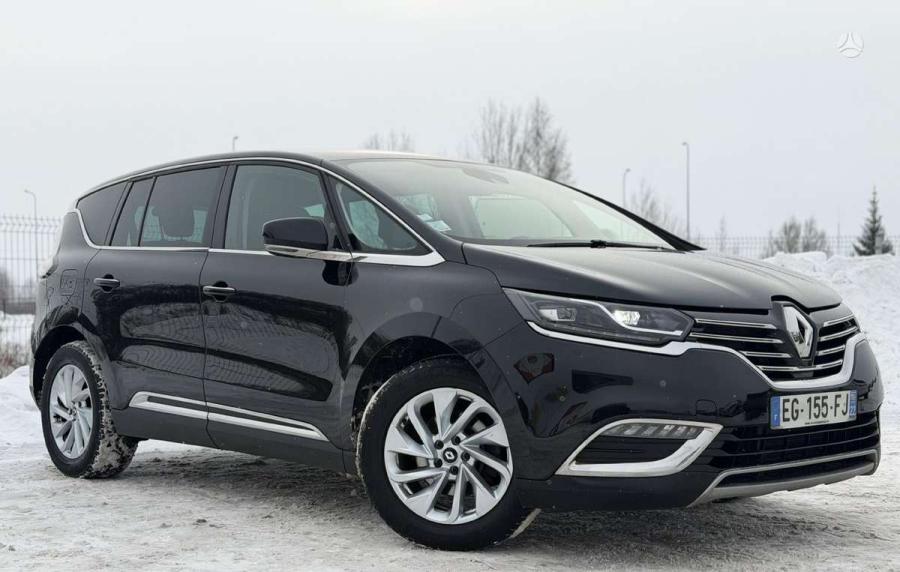Melns Renault Espace 2017 Tauragė, ar dzinēja tilpumu 1.60 L un nobraukumu 233 tūkst. km par 8200 €, foto 2 vietnē AUTOMOTO.COM.LV