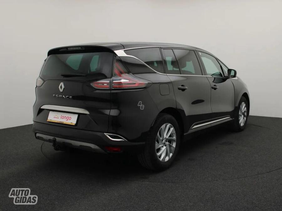 Black Renault Espace 2017 in Vilnius, with an engine capacity of 1.60 L and mileage of 217 thousand km for 12199 €, photo 9 on AUTOMOTO.COM.LV