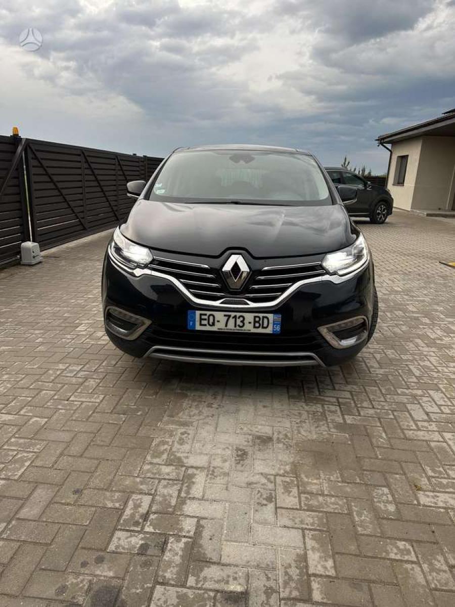 Black Renault Espace 2017 in Vilnius, with an engine capacity of 1.60 L and mileage of 255 thousand km for 9450 €, photo 1 on AUTOMOTO.COM.LV