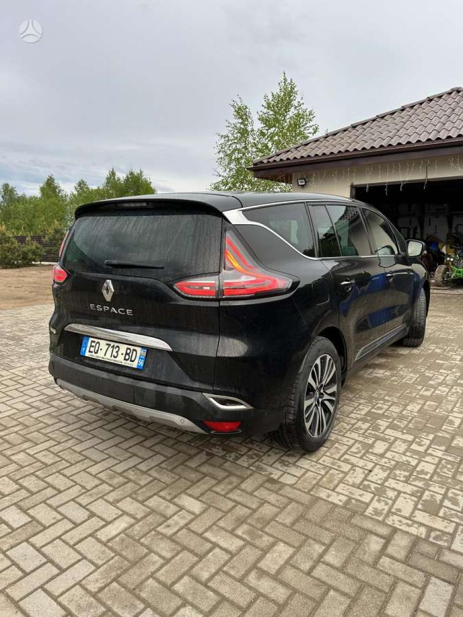 Black Renault Espace 2017 in Vilnius, with an engine capacity of 1.60 L and mileage of 255 thousand km for 9450 €, photo 6 on AUTOMOTO.COM.LV