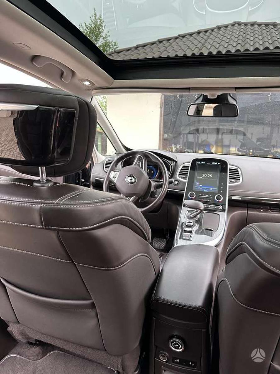 Black Renault Espace 2017 in Vilnius, with an engine capacity of 1.60 L and mileage of 255 thousand km for 9450 €, photo 11 on AUTOMOTO.COM.LV