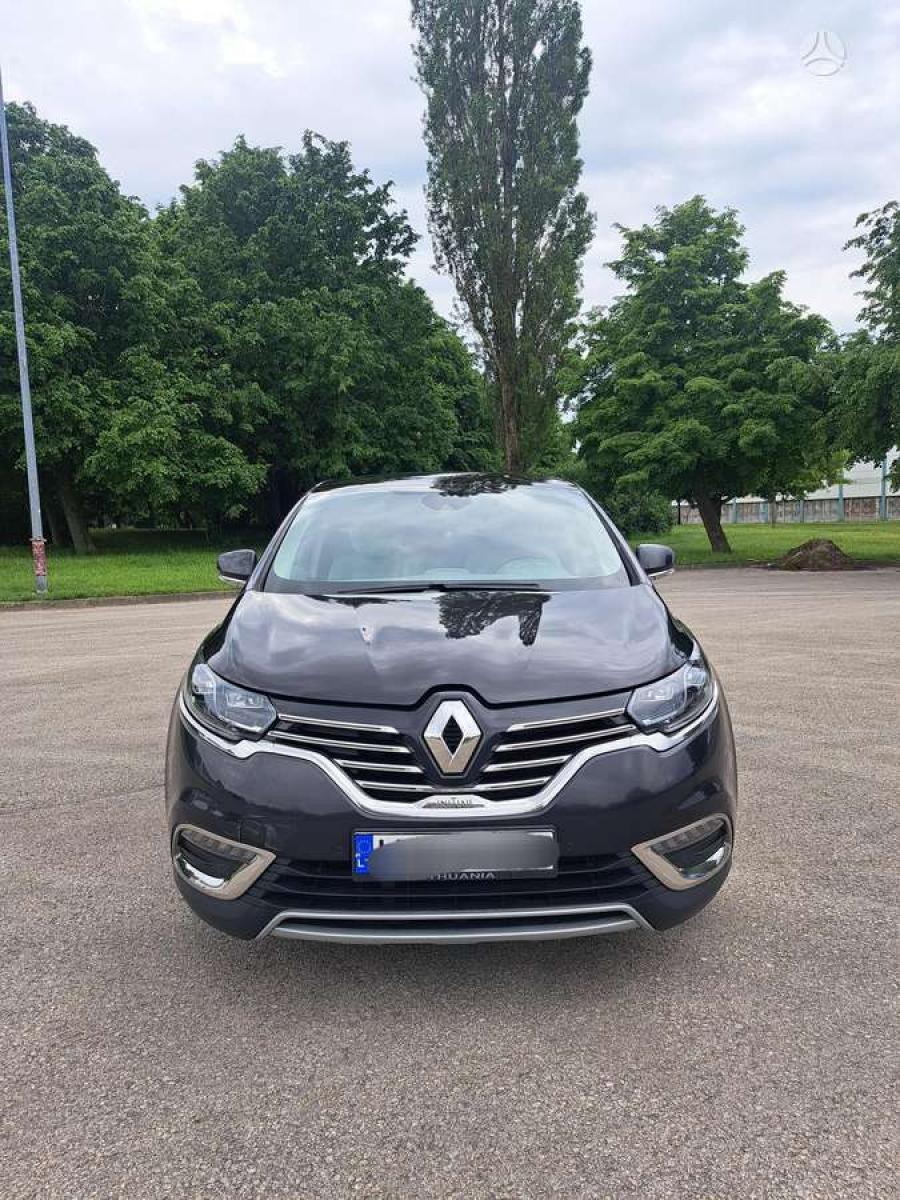 Black Renault Espace 2017 in Klaipeda, with an engine capacity of 1.60 L and mileage of 225 thousand km for 8900 €, photo 1 on AUTOMOTO.COM.LV