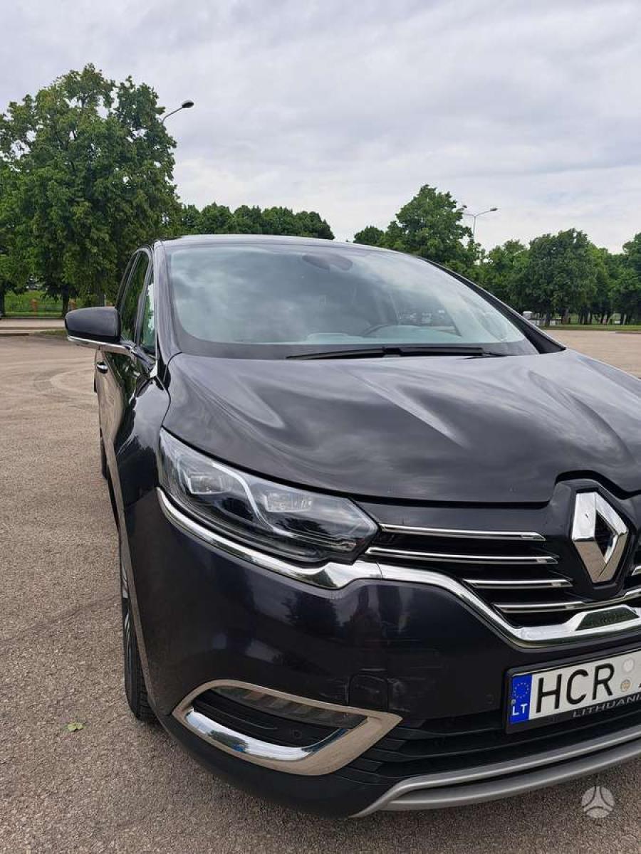 Black Renault Espace 2017 in Klaipeda, with an engine capacity of 1.60 L and mileage of 225 thousand km for 8900 €, photo 5 on AUTOMOTO.COM.LV