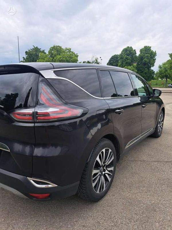 Black Renault Espace 2017 in Klaipeda, with an engine capacity of 1.60 L and mileage of 225 thousand km for 8900 €, photo 5 on AUTOMOTO.COM.LV