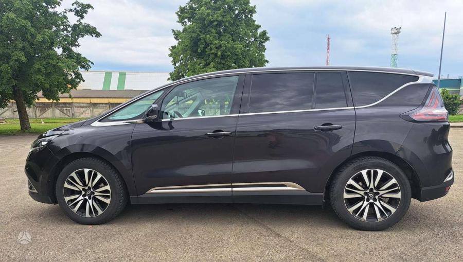 Black Renault Espace 2017 in Klaipeda, with an engine capacity of 1.60 L and mileage of 225 thousand km for 8900 €, photo 7 on AUTOMOTO.COM.LV