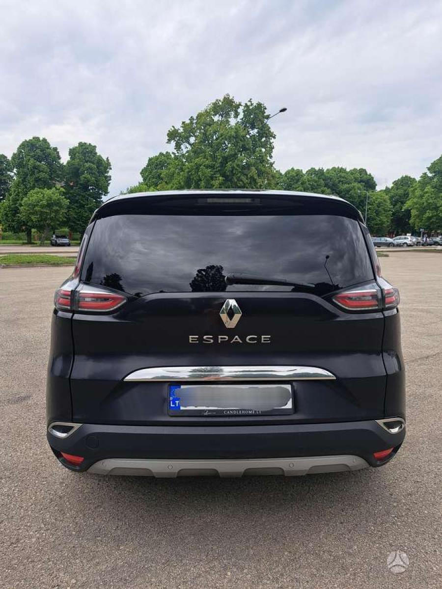 Black Renault Espace 2017 in Klaipeda, with an engine capacity of 1.60 L and mileage of 225 thousand km for 8900 €, photo 9 on AUTOMOTO.COM.LV