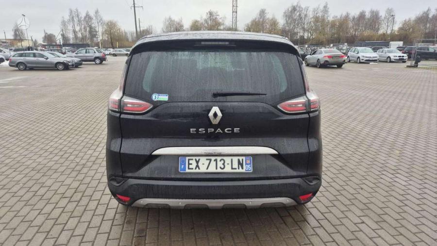 Black Renault Espace 2018 in Marijampole, with an engine capacity of 1.60 L and mileage of 238 thousand km for 12687 €, photo 7 on AUTOMOTO.COM.LV