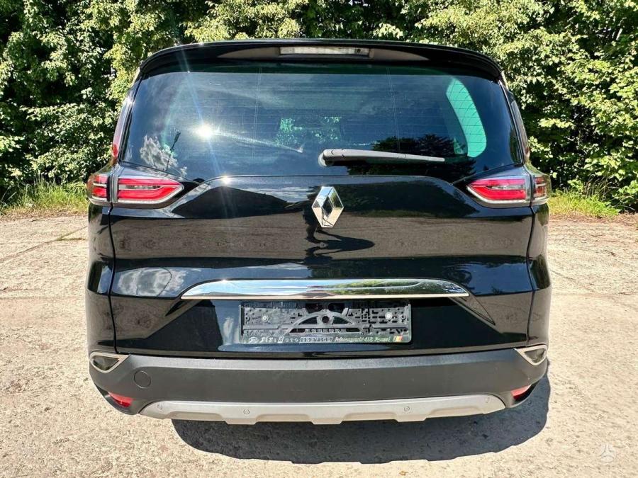 Black Renault Espace 2018 in Siauliai, with an engine capacity of 1.60 L and mileage of 129 thousand km for 12950 €, photo 8 on AUTOMOTO.COM.LV
