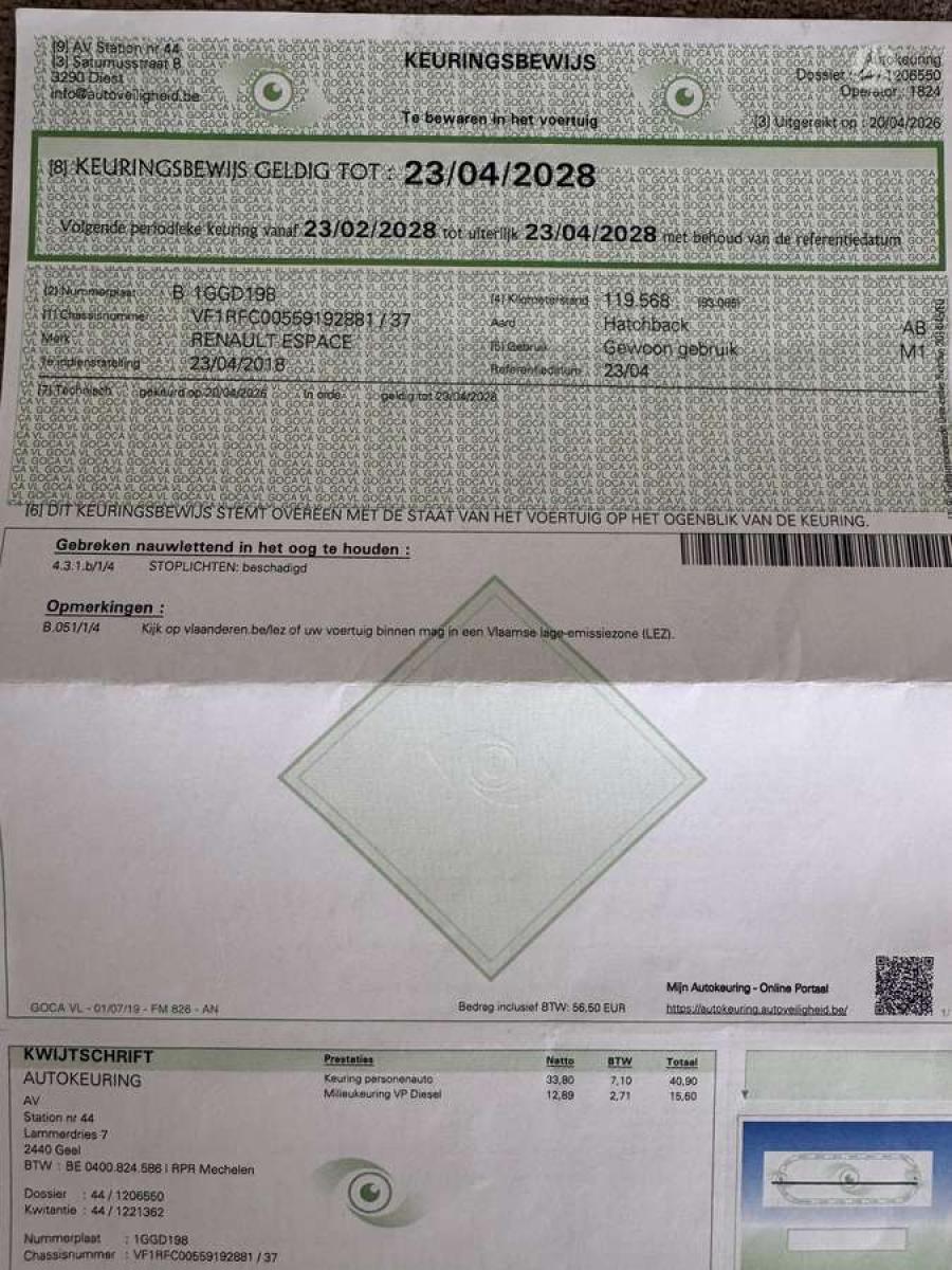 Черный Рено Эспейс 2018 в Шяуляй, объемом двигателя 1.60 л и пробегом 129 тыс. км за 12950 €, фото 32 на AUTOMOTO.COM.LV