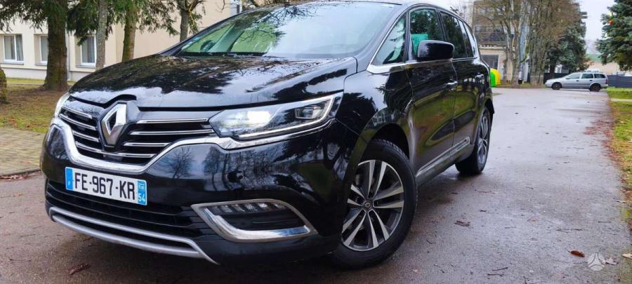 Black Renault Espace 2019 in Kaunas, with an engine capacity of 2.00 L and mileage of 216 thousand km for 13310 €, photo 2 on AUTOMOTO.COM.LV