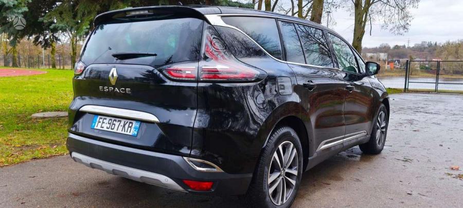 Black Renault Espace 2019 in Kaunas, with an engine capacity of 2.00 L and mileage of 216 thousand km for 13310 €, photo 10 on AUTOMOTO.COM.LV