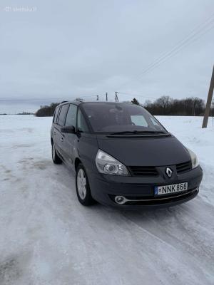 Black Renault Espace 2009 in Kaunas, with an engine capacity of 2.00 L and mileage of 260 thousand km for 2700 €, photo 8 on AUTOMOTO.COM.LV