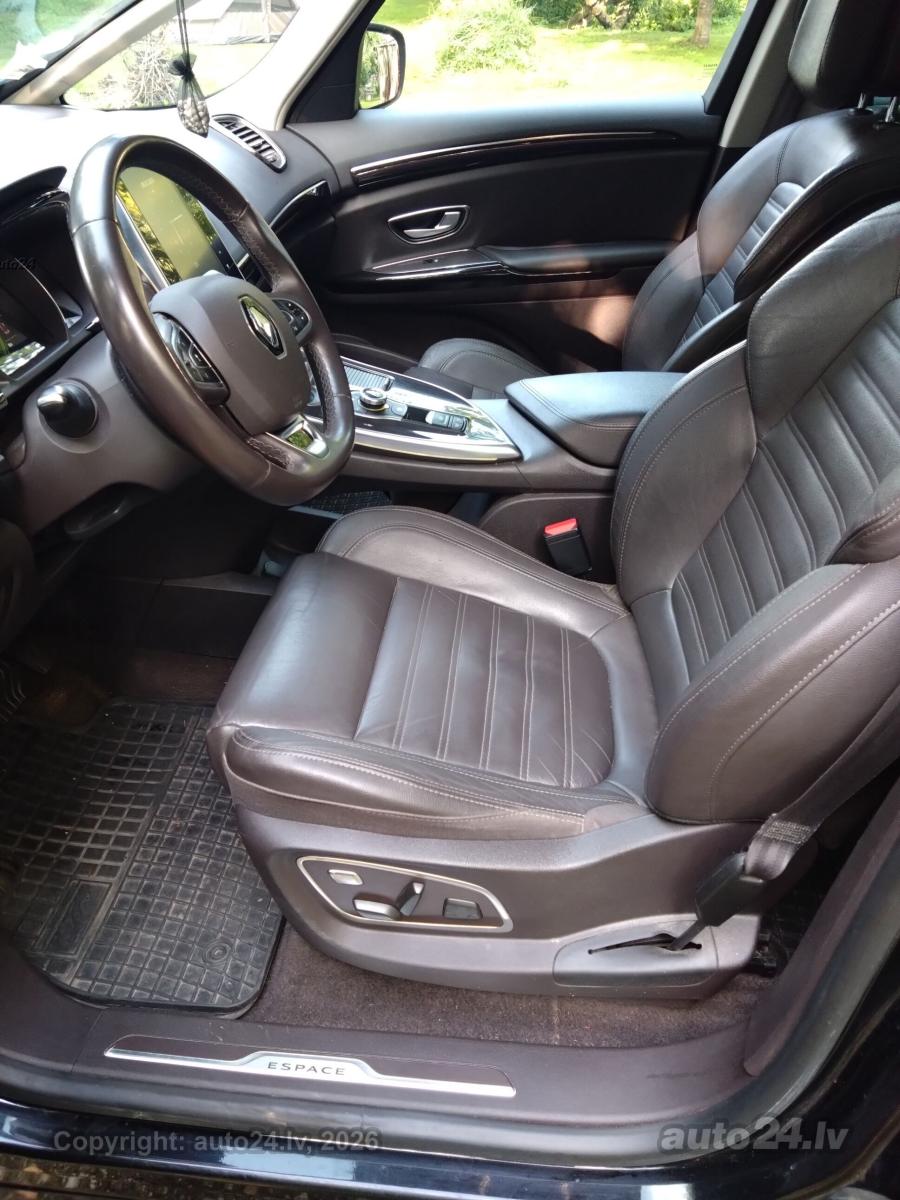 Black Renault Espace 2016 in Tartu, with an engine capacity of 1.60 L and mileage of 151 thousand km for 12000 €, photo 11 on AUTOMOTO.COM.LV