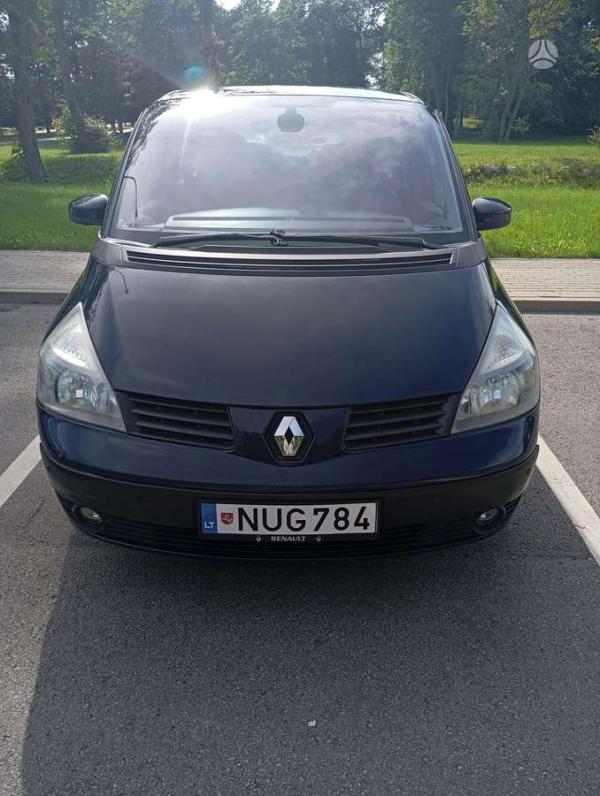 Blue Renault Espace 2005 in Siauliai, with an engine capacity of 2.00 L and mileage of 291 thousand km for 1999 €, photo 1 on AUTOMOTO.COM.LV