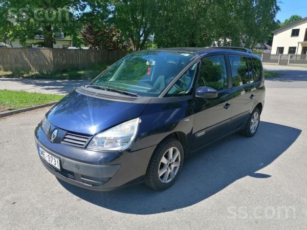 Blue Renault Espace 2007 in Riga, with an engine capacity of 1.90 L and mileage of 239 thousand km for 1750 €, photo 3 on AUTOMOTO.COM.LV