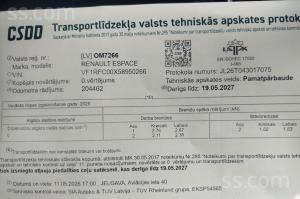 Zils Renault Espace 2018 Jelgava, ar dzinēja tilpumu 1.60 L un nobraukumu 198 tūkst. km par 13000 €, foto 22 vietnē AUTOMOTO.COM.LV