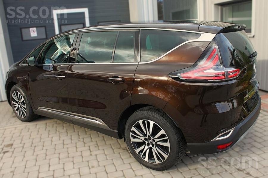 Brown Renault Espace 2018 in Riga, with an engine capacity of 1.60 L and mileage of 0 thousand km for 14650 €, photo 3 on AUTOMOTO.COM.LV