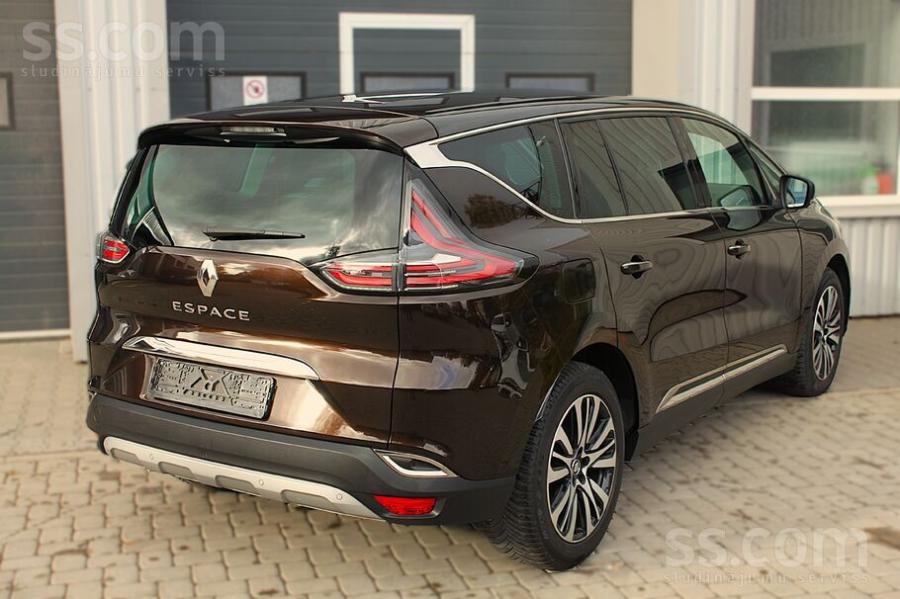 Brown Renault Espace 2018 in Riga, with an engine capacity of 1.60 L and mileage of 0 thousand km for 14650 €, photo 7 on AUTOMOTO.COM.LV