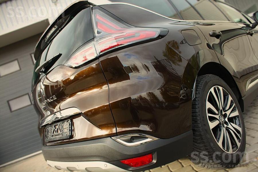 Brown Renault Espace 2018 in Riga, with an engine capacity of 1.60 L and mileage of 0 thousand km for 14650 €, photo 13 on AUTOMOTO.COM.LV