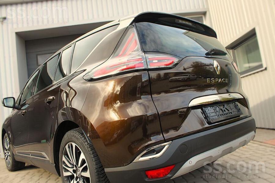 Brown Renault Espace 2018 in Riga, with an engine capacity of 1.60 L and mileage of 0 thousand km for 14650 €, photo 16 on AUTOMOTO.COM.LV
