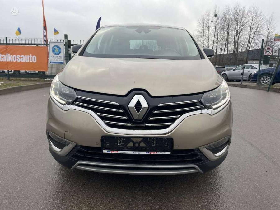 Brown Renault Espace 2015 in Kaunas, with an engine capacity of 1.60 L and mileage of 216 thousand km for 7950 €, photo 4 on AUTOMOTO.COM.LV