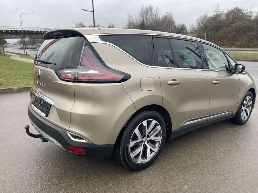 Brown Renault Espace 2015 in Kaunas, with an engine capacity of 1.60 L and mileage of 216 thousand km for 7950 €, photo 13 on AUTOMOTO.COM.LV