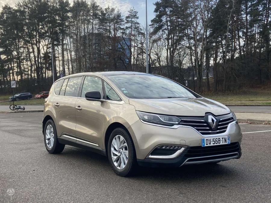Brūns Renault Espace 2015 Viļņa, ar dzinēja tilpumu 1.60 L un nobraukumu 265 tūkst. km par 8200 €, foto 1 vietnē AUTOMOTO.COM.LV