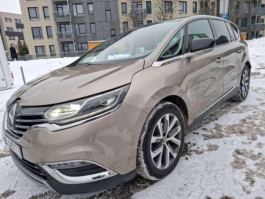 Brūns Renault Espace 2016 Viļņa, ar dzinēja tilpumu 1.60 L un nobraukumu 230 tūkst. km par 8500 €, foto 6 vietnē AUTOMOTO.COM.LV